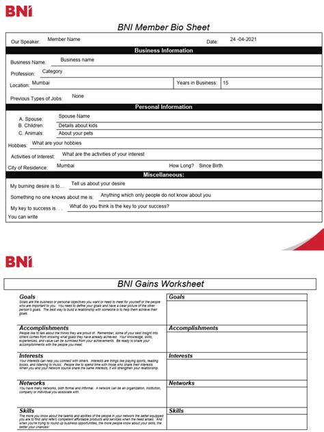 Bni 1 2 1 Bio Sheet Format Pdf Knowledge Cognitive Science