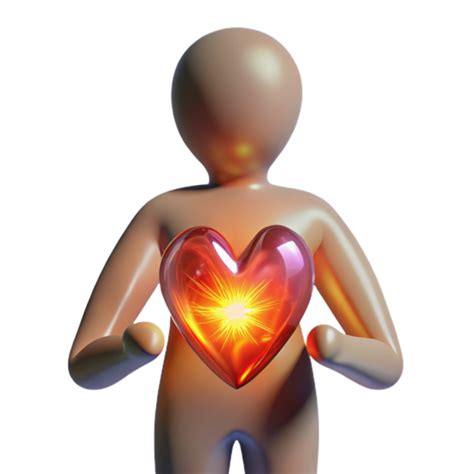 Inner Light A Glowing Heart Of Compassion 56412081 Png