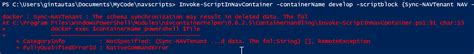 Error Text With Invoke Scriptinnavcontainer · Issue 543 · Microsoftnavcontainerhelper · Github