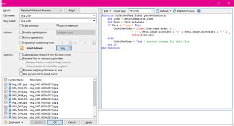 Rename Scripts Directory Opus Manual
