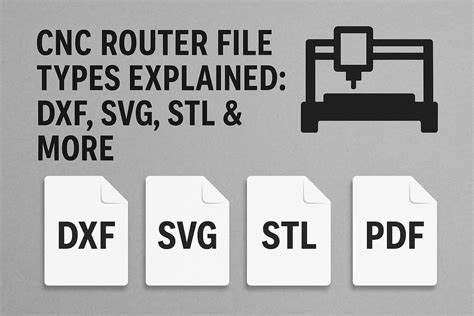 Cnc Router File Types Explained Dxf Svg Stl And More