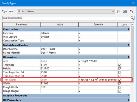 Revit Formulas And Conditionals Getting To Know Revit Formulas