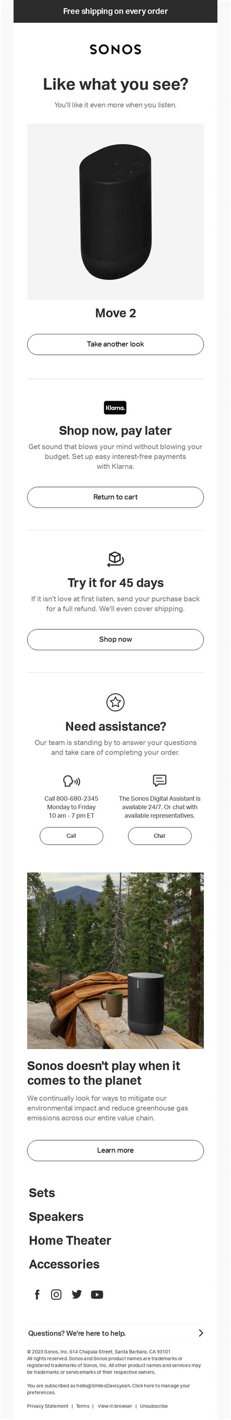 Circling Back From Sonos Desktop Email View Really Good Emails
