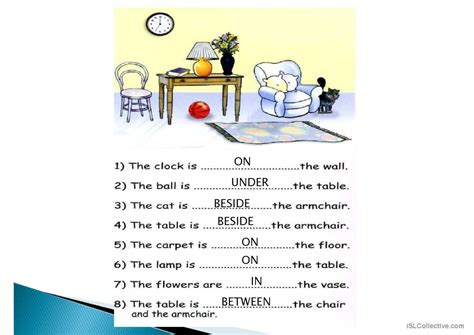 Prepositions Of Place 3 класс