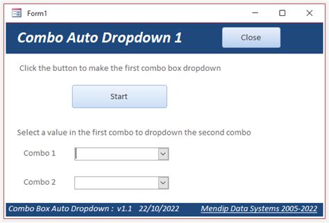 combobox dropdown