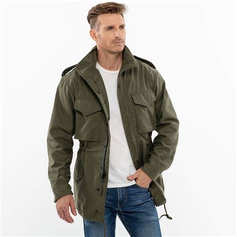 Mens M 65 Military Field Jacket With Liner Made In Usa