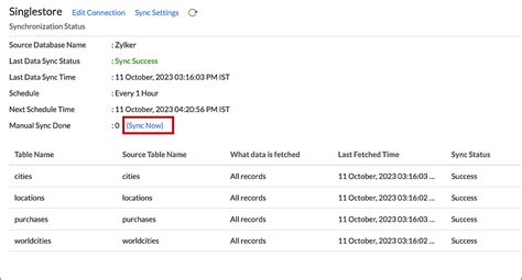 Import Data From Singlestore Zoho Analytics On Premise