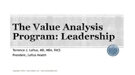 Value Analysis Program Part 7 Youtube