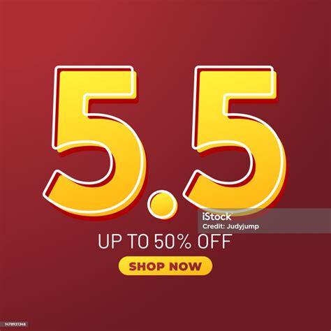 55 연단 슈퍼 판매 배너 템플릿 웹 또는 소셜 미디어에 대 한 디자인 선전용 사업 플래시 판매 디자인 벡터 5월 5일 특별 제공 그림 4월에 대한 스톡 벡터 아트 및 기타