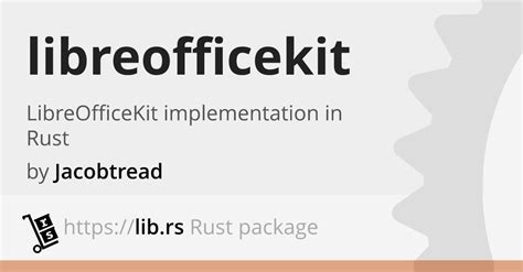 LibreOfficeKit Rust Library Lib Rs