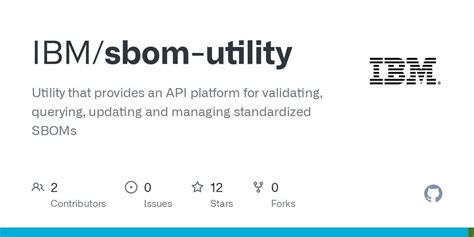 Github Ibmsbom Utility Utility That Provides An Api Platform For