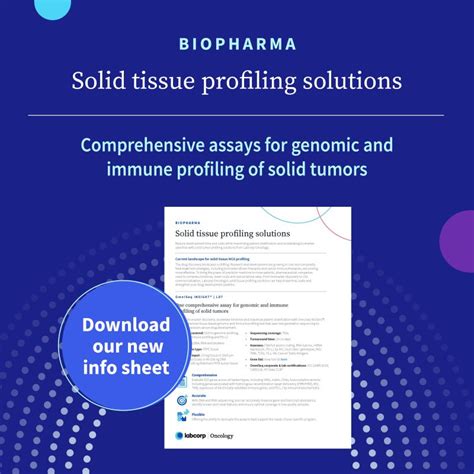 Shakti Ramkissoon On Linkedin Labcorp Oncology Solid Tissue Profiling Assays Support Biomarker