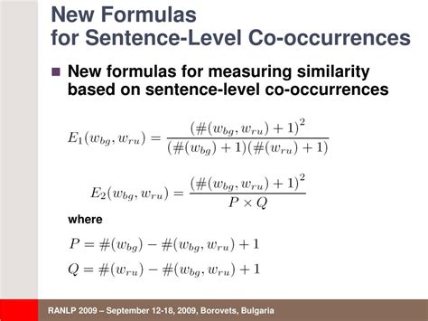 Ppt Unsupervised Extraction Of False Friends From Parallel Bi Texts