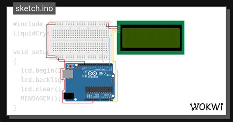 Lcd I2c Hello Word Wokwi Esp32 Stm32 Arduino Simulator