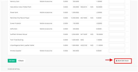 How To Bulk Edit Stock 100 Free Gst Billing Software For Every