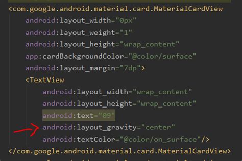 Materialtextview Set Layoutgravity Programmatically · Issue 2183 · Material Components