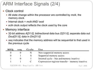 Armcores Introduction To Arm Provessor Ppt