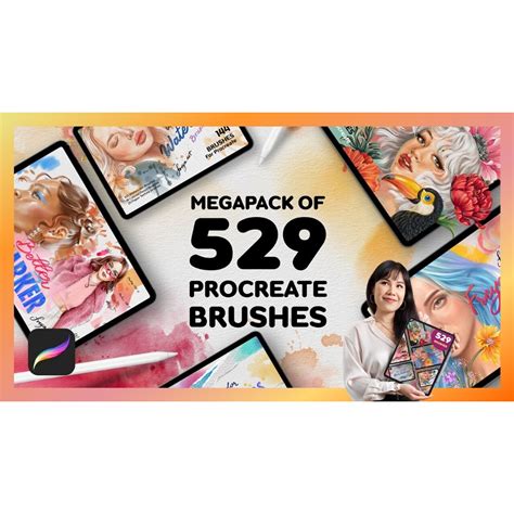 P302 Procreate Brush Megapack Freya Art Set Of 529 Procreate Brushes