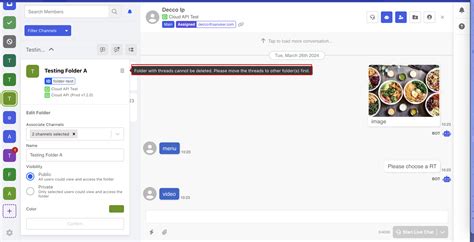 Folder Management In Inbox Integration Woztell Platform Documentation