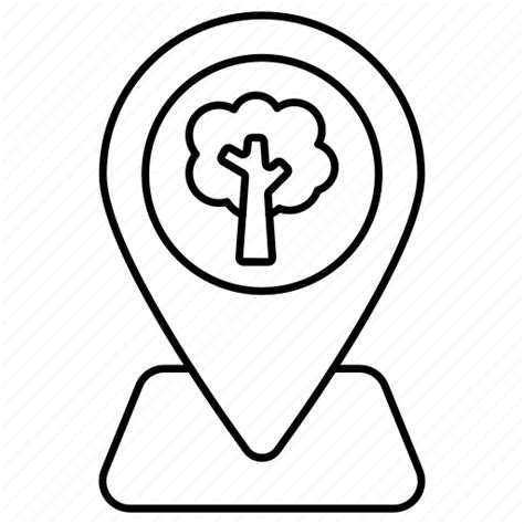 Forest Location Tree Direction Gps Navigation Geolocation Icon Download On Iconfinder
