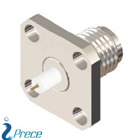 Sma Panel Mount 4 Hole Flange Jack Solder Type Iprece