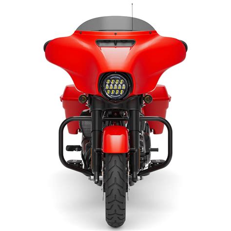 Custom Harley Davidson Daymaker Streetfighter 7 Inch Round Led Headlight With Halo Ring Daylight