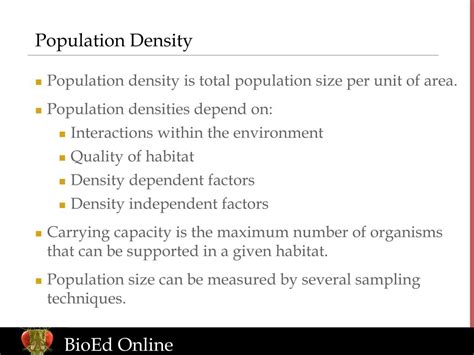 Population Density Example