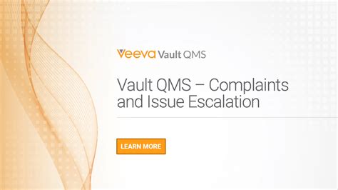 Veeva Vault QMS Complaints And Issue Escalation Veeva