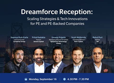 If Youre Attending Dreamforce Or Will Be In Town This Is A Must Attend Event Let Me Know If