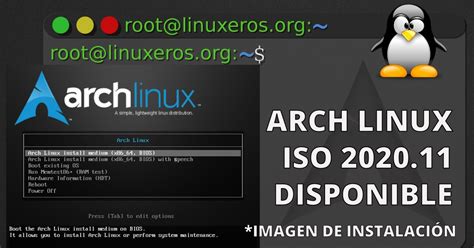 Arch Linux Iso 2020 11 Ahora Con Linux Kernel 5 9 ~ Linuxeros
