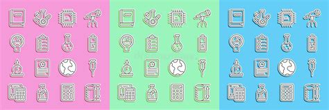 Set Line Height Geometrical Figure Syringe Battery Processor Cpu To