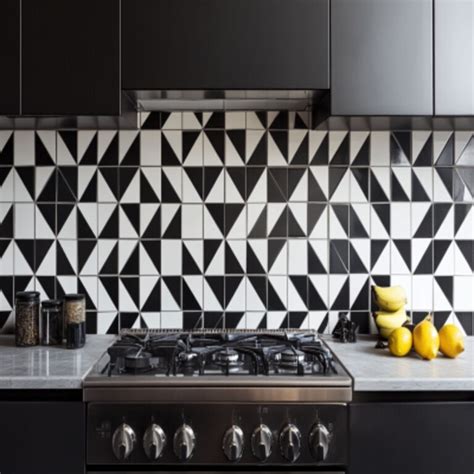 Glossy White Marble Kitchen Tile Design