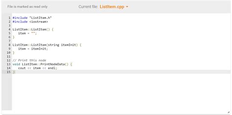 Solved Given A Listitem Class Complete Main Using The