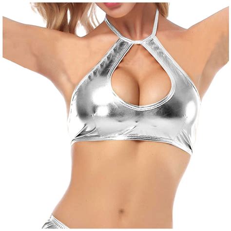 Yuhangmm Women Fashion Solid Imitation Leather Sexy Slim Fit Lingerie