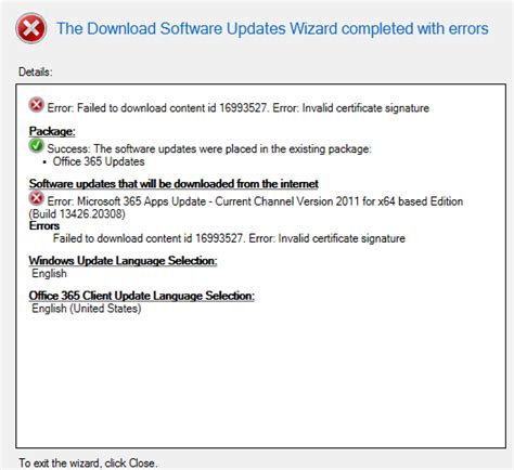 Sccm O365 Update Downloading Problem Microsoft Qanda