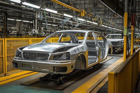 Automobile Production Line Welding Car Body Modern Car Assembly Plant Auto Industry Premium Ai