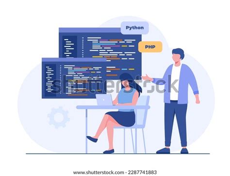 Software Development Web Programming Languages Css Stock Vector