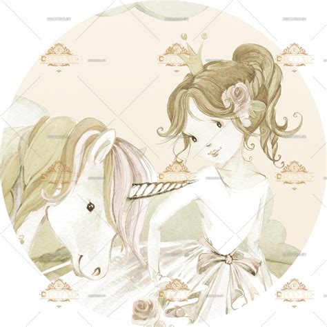 دختر و اسب تک شاخ