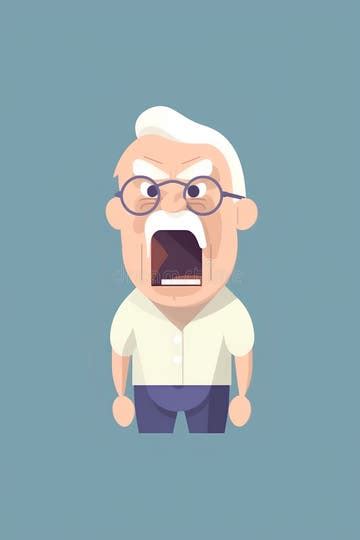 Grumpy Old Man Glasses Stock Illustrations 25 Grumpy Old Man Glasses
