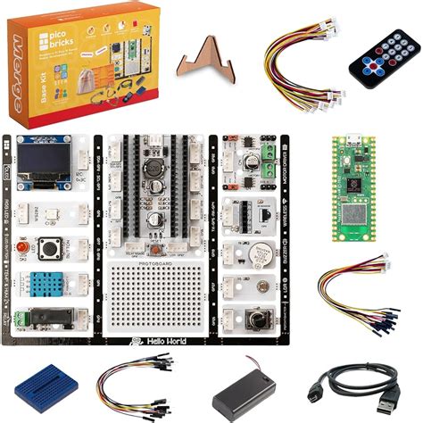 Mo Finance Raspberry Pi Pico W Starter Kit With Detachable Sensors And Extensive