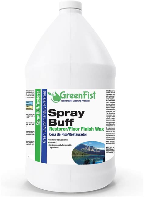 Spray Buff Restorer Renewing Floor Finish Wax Polisher Buffer[ Removes Surface Marks