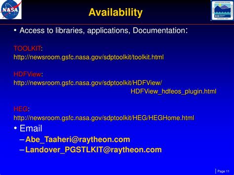 PPT TOOLKIT HDF EOS Status And Development PowerPoint Presentation ID 3308915