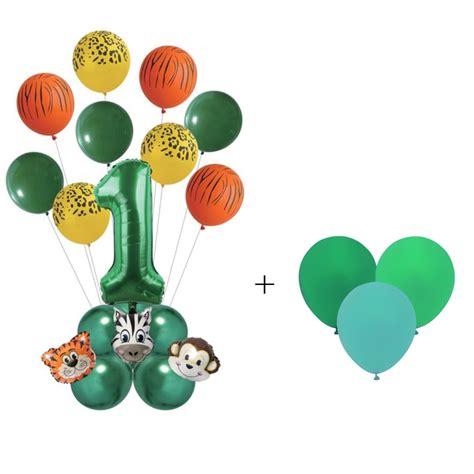Комплект балони за първи рожден ден Тема джунгла Emag Bg
