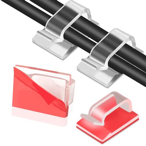 Buy Adhesive Cable Clips Clear 45 Pcs Small Upgraded Wire Clips For Electric Wires