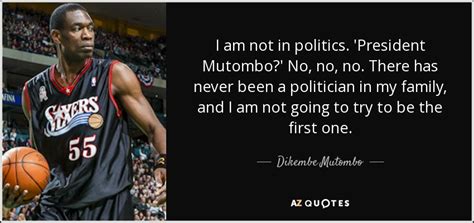 Dikembe Mutombo Not In My House