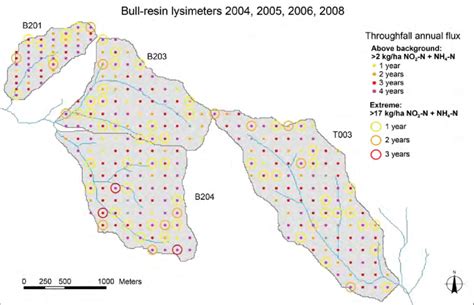 4 The Spatial Pattern Of Annual Nitrogen Flux Nitrate Nitrogen Plus Download Scientific