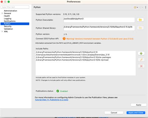 Admin Console Fails To Load Python Configuration Data Distribution Service Dds Community Rti
