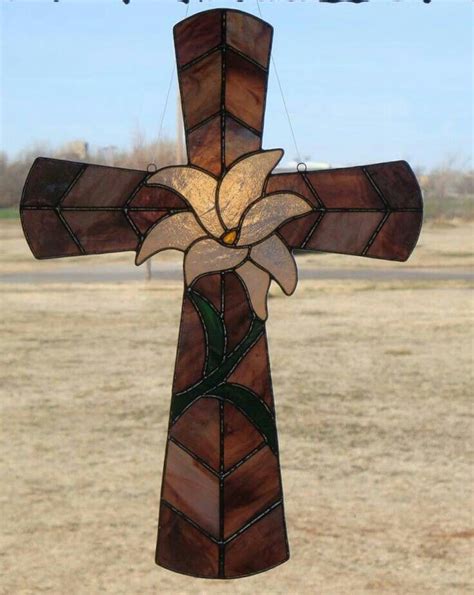 Stained Glass Easter Cross