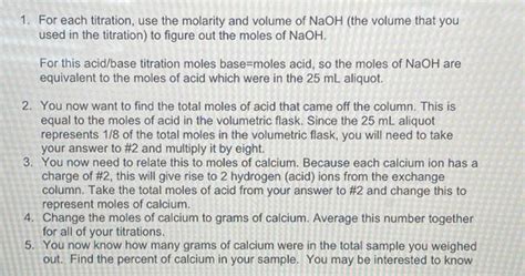 Solved Use These Titrations To Answer The Chegg Com