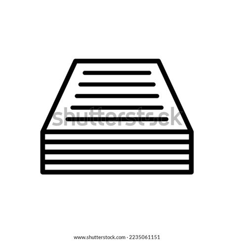 Stack Paper Icon Vector Design Template Stock Vector Royalty Free